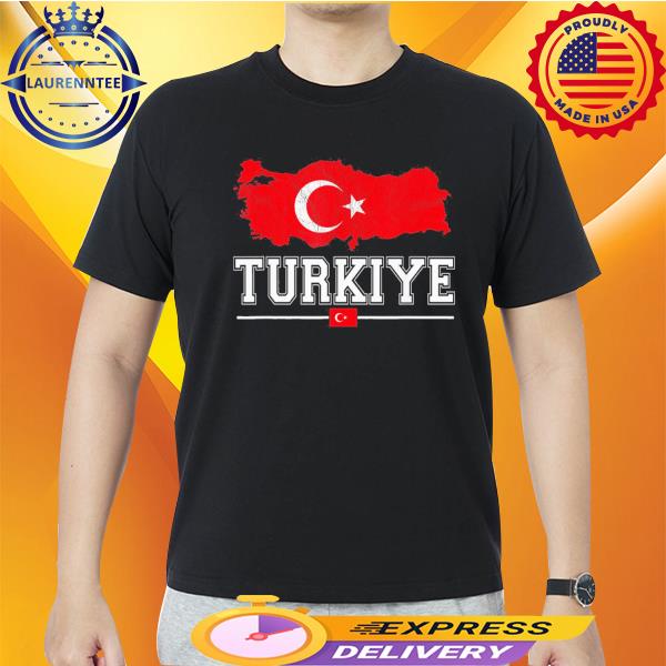 Official Flag Souvenir And Turkish Map Distressed Turkiye Shirt, hoodie ...