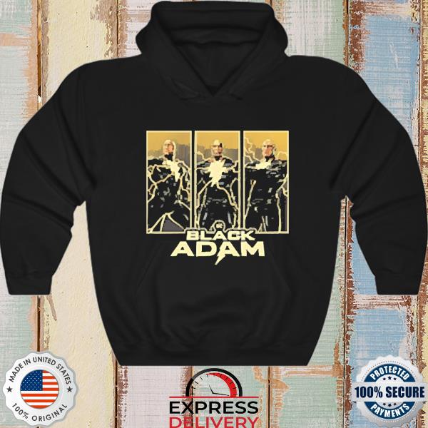 Official Black Adam Triple Panel Shirt, hoodie, sweater, long sleeve ...