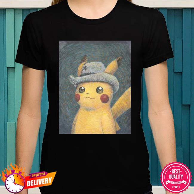 Pokemon x van gogh museum pikachu portrait inspired by van gogh self ...