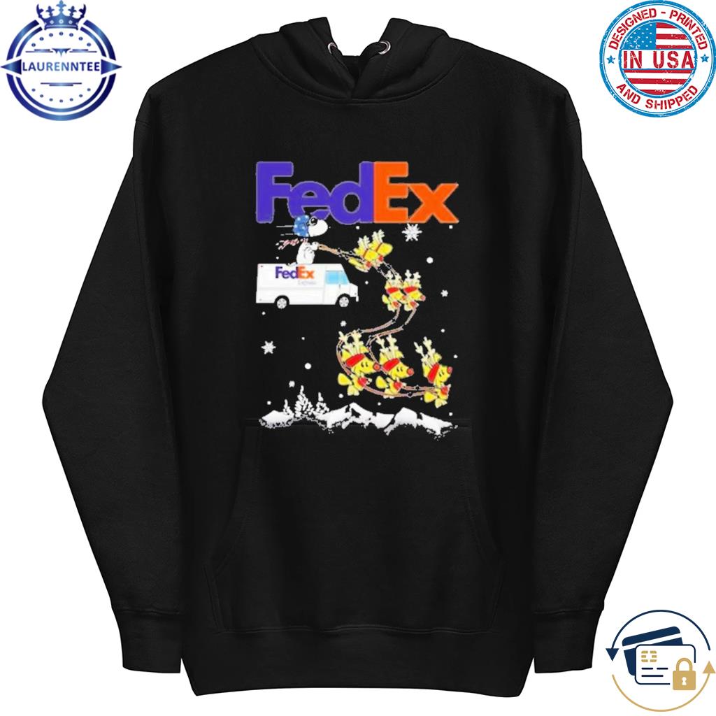 Snoopy hat santa and Woodstock reindeers cars Fedex 2023 merry ...