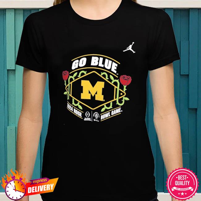 Michigan Wolverines Jordan Brand College Football Playoff 2024 Rose Bowl T-Shirt, hoodie ...