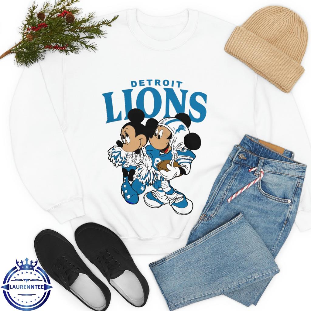 Mickey Mouse And Minnie Mouse Detroit Lions Shirt, hoodie, sweater ...