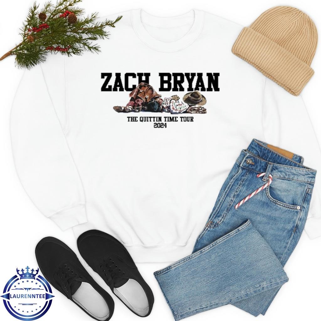 Zach Bryan 2024 Cowboy The Quittin' Time Tour T-Shirt, hoodie, sweater ...