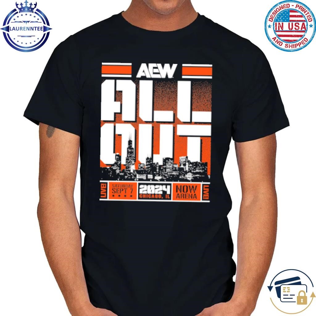 Aew all out 2024 skyline shirt, hoodie, sweater, long sleeve and tank top