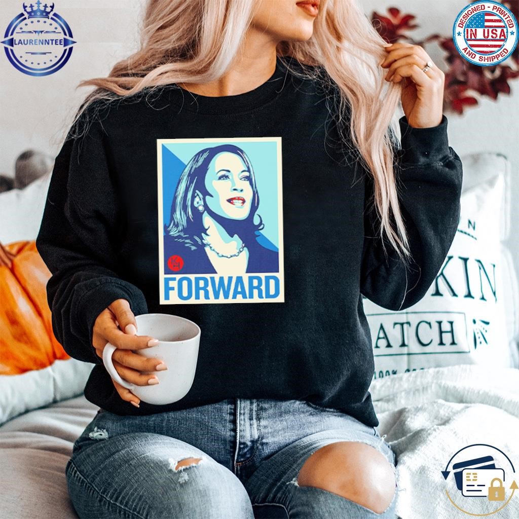 Shepard fairey unveils kamala harris 'forward' poster shirt, hoodie ...