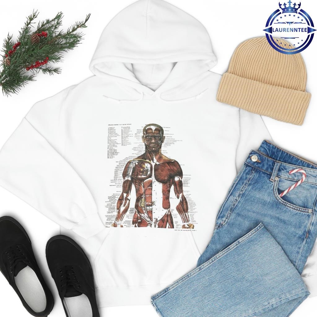 Vintage Kurt Cobain Muscle Anatomy Chart T-Shirt, hoodie, sweater, long ...