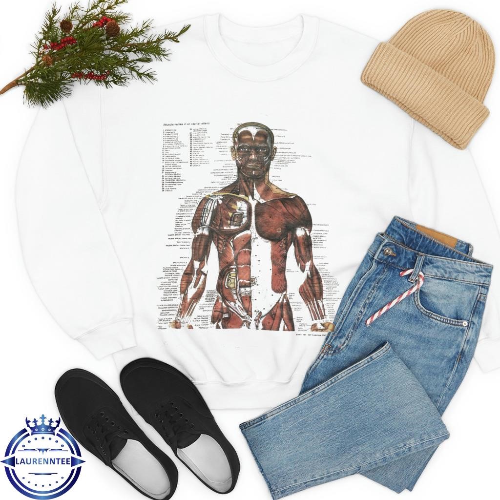 Vintage Kurt Cobain Muscle Anatomy Chart T-Shirt, hoodie, sweater, long ...